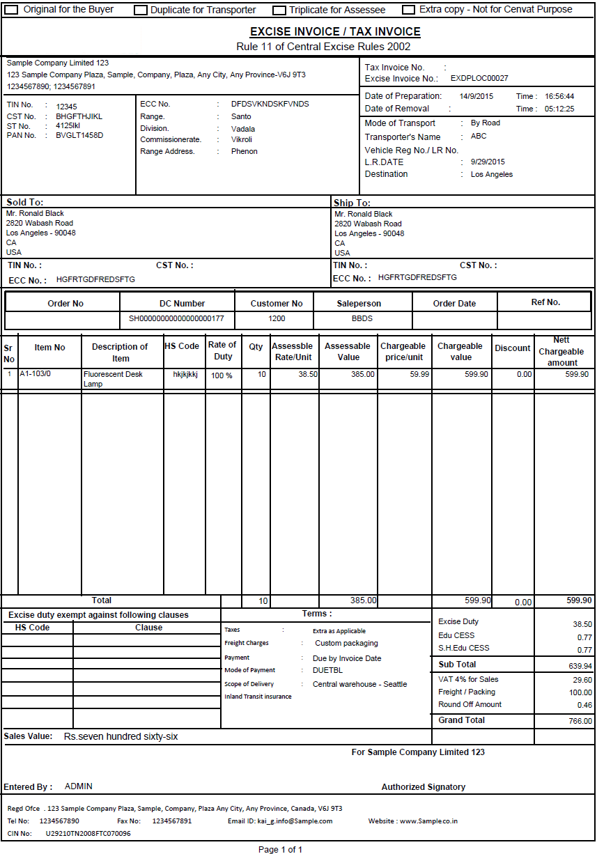 Excise Invoice vs Commercial Invoice: Meaning, Uses, and Major ...